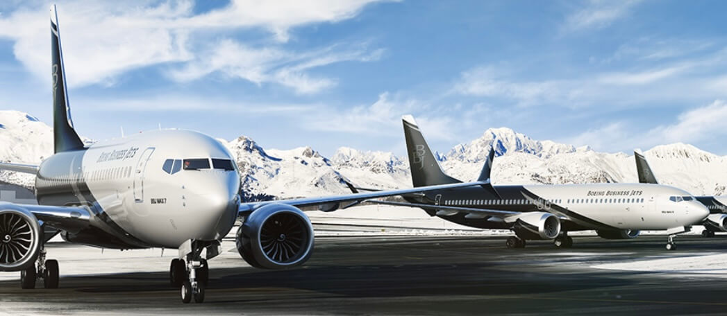 Showcasing Boeing's 737 Max BBJ private jets costing upwards of $90 ...