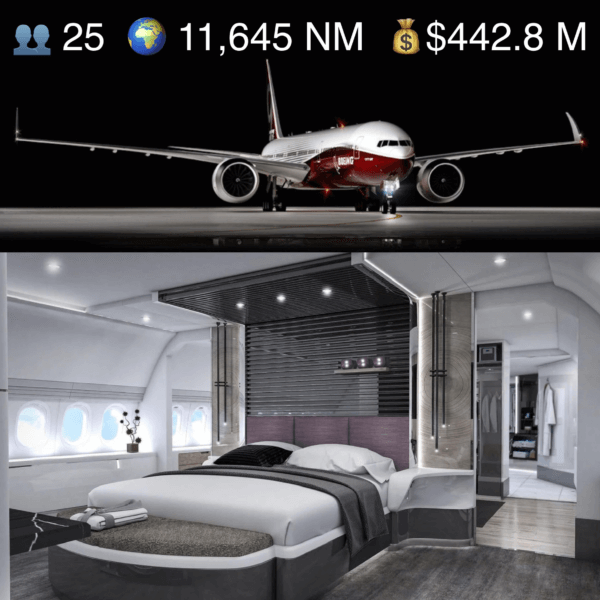 Inside the world's most expensive Boeing 777X BBJ private jet costing ...